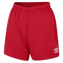 Umbro - "Club" Shorts f&uuml;r Damen (Zinnoberrot)