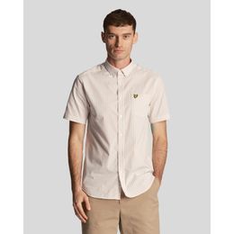 Lyle & Scott Kurz&auml;rmliges, schmal geschnittenes Gingham-Hemd von Lyle & Scott f&uuml;r Herren in Blau