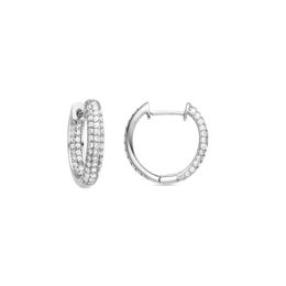 Luxenter Ohrringe aus 925er Sterlingsilber mit Zirkonia, rhodiniert &ndash; Deuka