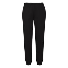 Fruit of the Loom Klassische elastische Herren-Jogginghose (Schwarz)