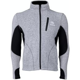 GUGGEN Mountain Damen Fusion Fleecejacke Wanderjacke Grau