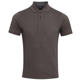 Premier Mens Coolchecker Plus Piqu Polo Shirt (dunkelgrau)