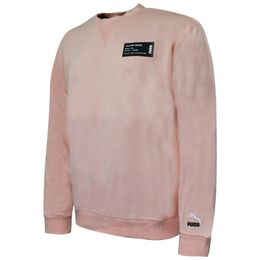 Puma Culture Maker Herren Crew Sweatshirt Logo Pink Pullover 597910 54
