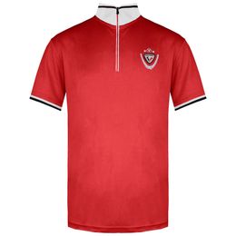 Rossignol Kurzarm 3/4 Rei&szlig;verschluss Up Red Mens Virage Polo Shirt Rlemy04 305