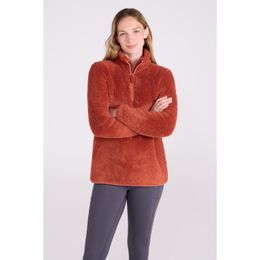 Mountain Warehouse - Fleece-Oberteil mit kurzem Rei&szlig;verschluss f&uuml;r Damen (Dunkel Orange)