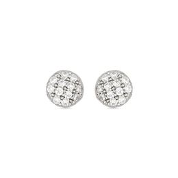 Luxenter Ohrringe aus 925er Sterlingsilber und funkelndem Zirkonia mit Rhodiumbeschichtung &ndash; Micmir