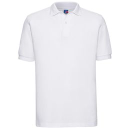 Russel Athletic Russell - Poloshirt Strapazierf&auml;hig f&uuml;r Herren (Wei&szlig;)