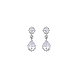 Luxenter Ohrringe aus versilbertem Silber mit Brillanz-Zirkonia &ndash; Nidros