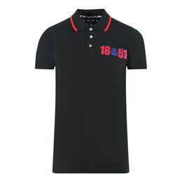 Aquascutum London 1851 Schwarzes Poloshirt