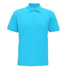 Asquith & Fox Herren-Super-Glattstrick-Poloshirt (T&uuml;rkis)