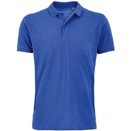 SOLS Herren Planet Pique Bio-Poloshirt (K&ouml;nigsblau)