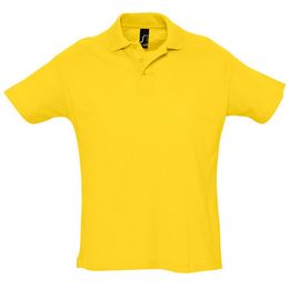 SOLS Herren Sommer II Pique Kurzarm-Poloshirt (Gold)
