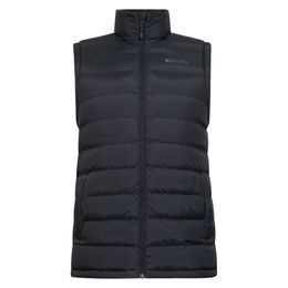 Mountain Warehouse Herren-Gepolsterte Weste Seasons mit Kunstpelzfutter (Schwarz)