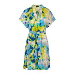 Abstraktes Printkleid mit Schlitzen
