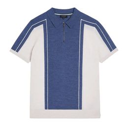 Ted Baker Jesty Herren Blue Woll Polo -Hemd