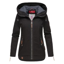 Navahoo Damen &Uuml;bergangsjacke Wekoo &ndash; Leichte Baumwolljacke mit Kapuze