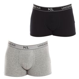 Pack-2 Atmungsaktive Stoff-Boxershorts mit anatomischer Vorderseite KL2014 men