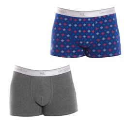 Pack-2 Atmungsaktive Stoff-Boxershorts mit anatomischer Vorderseite KL2016 Herren