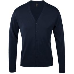 SOLS Goldene Herren Strickjacke mit V-Ausschnitt (Navy)