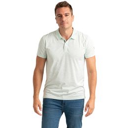 Herren Poloshirt mit kurzen &Auml;rmeln und Flammensstruktur sowie Print PRI2646