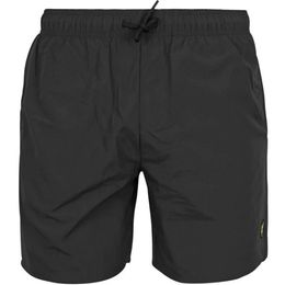 Lyle & Scott Schwarze Badeshorts mit Logo von Lyle & Scott