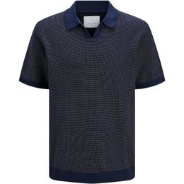 Jack & Jones Jack And Jones - Poloshirt f&uuml;r Herren, Geteilter Halsausschnitt, Jerseyware (Nachthimmel)