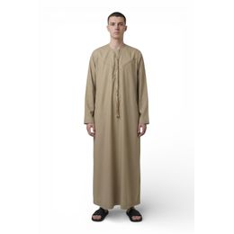 Herren Eid Beige Marokkanische Jubba Robe Djellaba Ramadan Eid Thobe &ndash; HM11