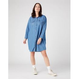 Wrangler - DENIM SHIRT DRESS MID INDIGO