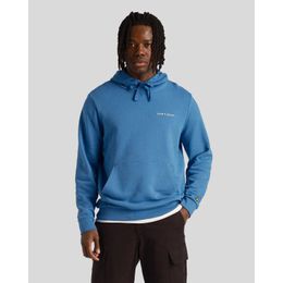 Lyle & Scott Bestickter Loopback-Kapuzenpullover f&uuml;r Herren in Blau