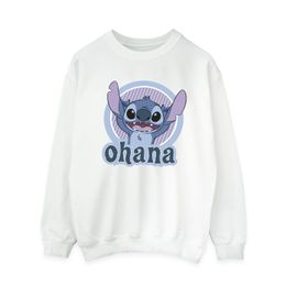 Disney - "Lilo And Stitch Ohana Circle" Sweatshirt f&uuml;r Damen (Wei&szlig;)