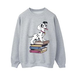 Disney - "101 Dalmatians Books" Sweatshirt f&uuml;r Damen (Grau)