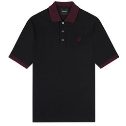 Lyle & Scott Lyle & Scott Ringer Jet Black Poloshirt