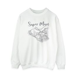 Disney - "Classics Marie Super Mum" Sweatshirt f&uuml;r Damen (Wei&szlig;)