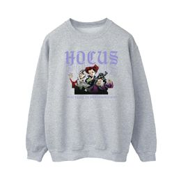 Disney - "Hocus Pocus Hallows Eve" Sweatshirt f&uuml;r Damen (Grau)