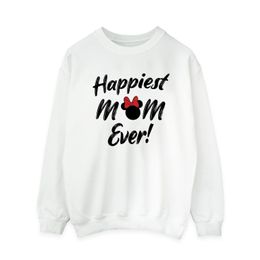 Disney - "Happiest Mom Ever" Sweatshirt f&uuml;r Damen (Wei&szlig;)