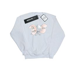 Disney - "Dumbo Happy Day" Sweatshirt f&uuml;r Damen (Wei&szlig;)