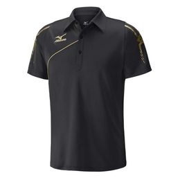 Mizuno Drylite Herren schwarzes Poloshirt
