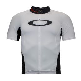 Oakley Jawbreaker Road Jersey Cycling Rei&szlig;verschluss T -Shirt White - Herren