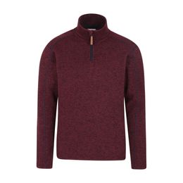 Mountain Warehouse Herren Idris II Half Zip Fleece Top (dunkelrot)