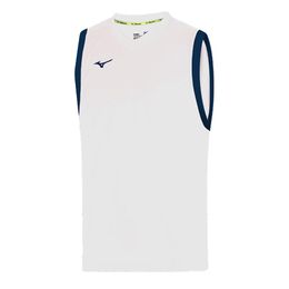 Mizuno Authentische Basketball -Herren wei&szlig;e Weste