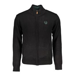 Gianmarco Venturi schwarzer Baumwoll-Cardigan f&uuml;r Herren
