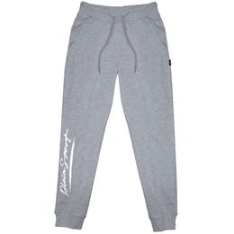 Graue Jogginghose von Plein Sport mit gro&szlig;em Signature-Logo