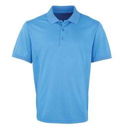 Premier - "Coolchecker" Poloshirt f&uuml;r Herren (Saphir-Blau)