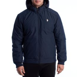 U.S. Polo Assn. Herren Bomberjacke mit Kapuze US40125003