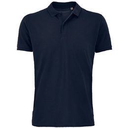 SOLS Herren Planet Pique Bio-Polohemd (Marineblau)
