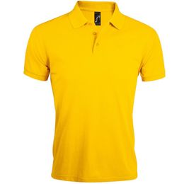 SOLS Mens Prime Pique Plain Kurzarm-Poloshirt (Gold)