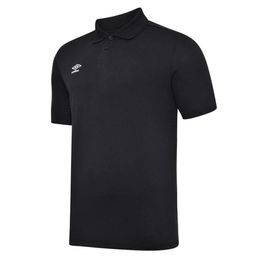 Umbro Herren Essential Polo Shirt (Schwarz/Wei&szlig;)