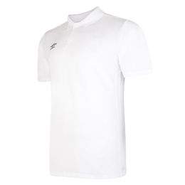Umbro Herren Essential Polo Shirt (Wei&szlig;/Schwarz)