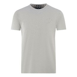 Aquascutum London Tonal Aldis Logo Grau T-Shirt