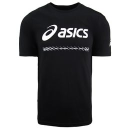 asics City Attack Herren Black T-Shirt